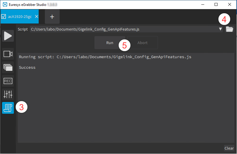 Configure the Camera GenApi Features