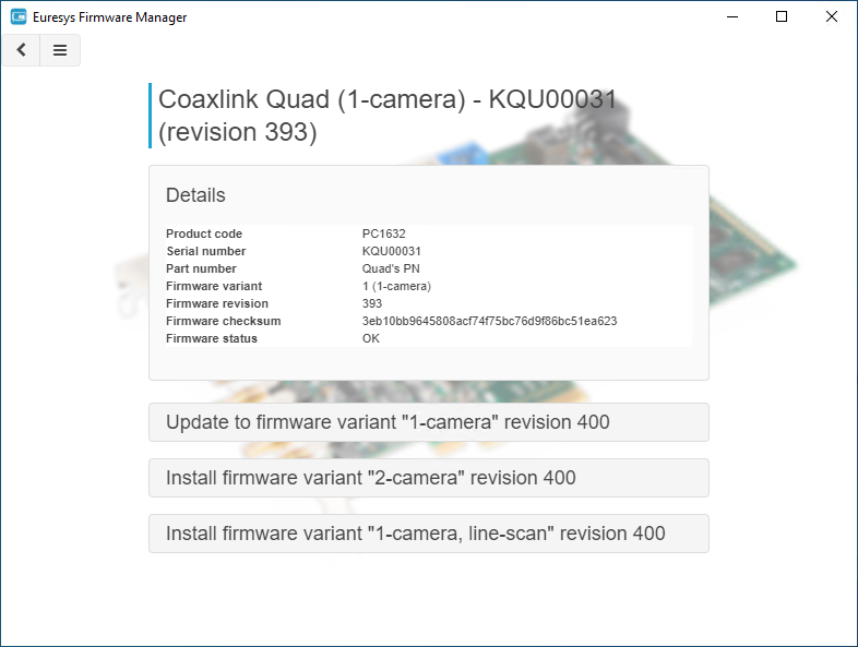 Updating And Installing Firmware Gui Mode