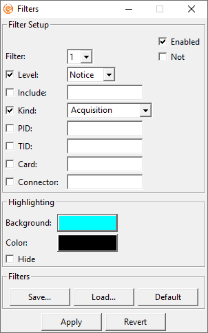 Customizing Trace Display