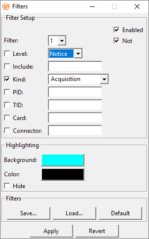 Customizing Trace Display