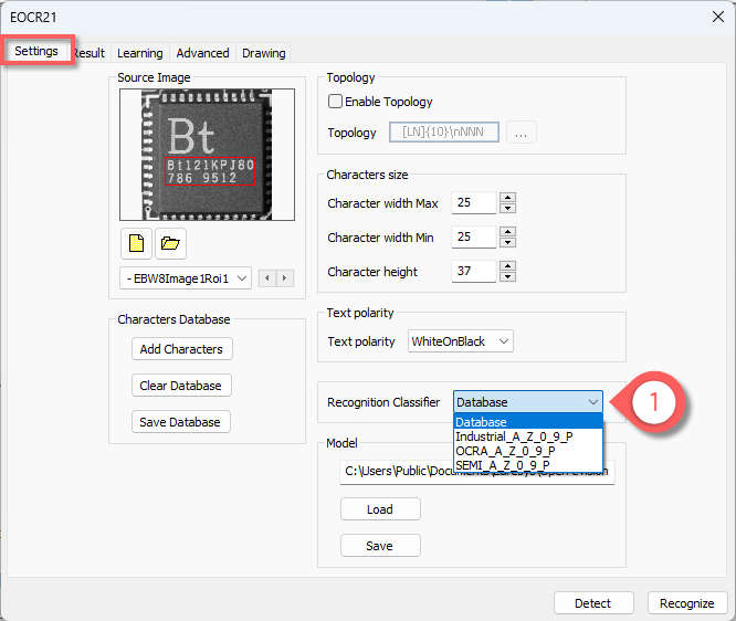 Recognize the Characters