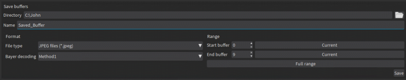 Save Buffered Images to Files