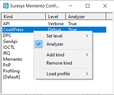 Filter Traces for the Memento Storage